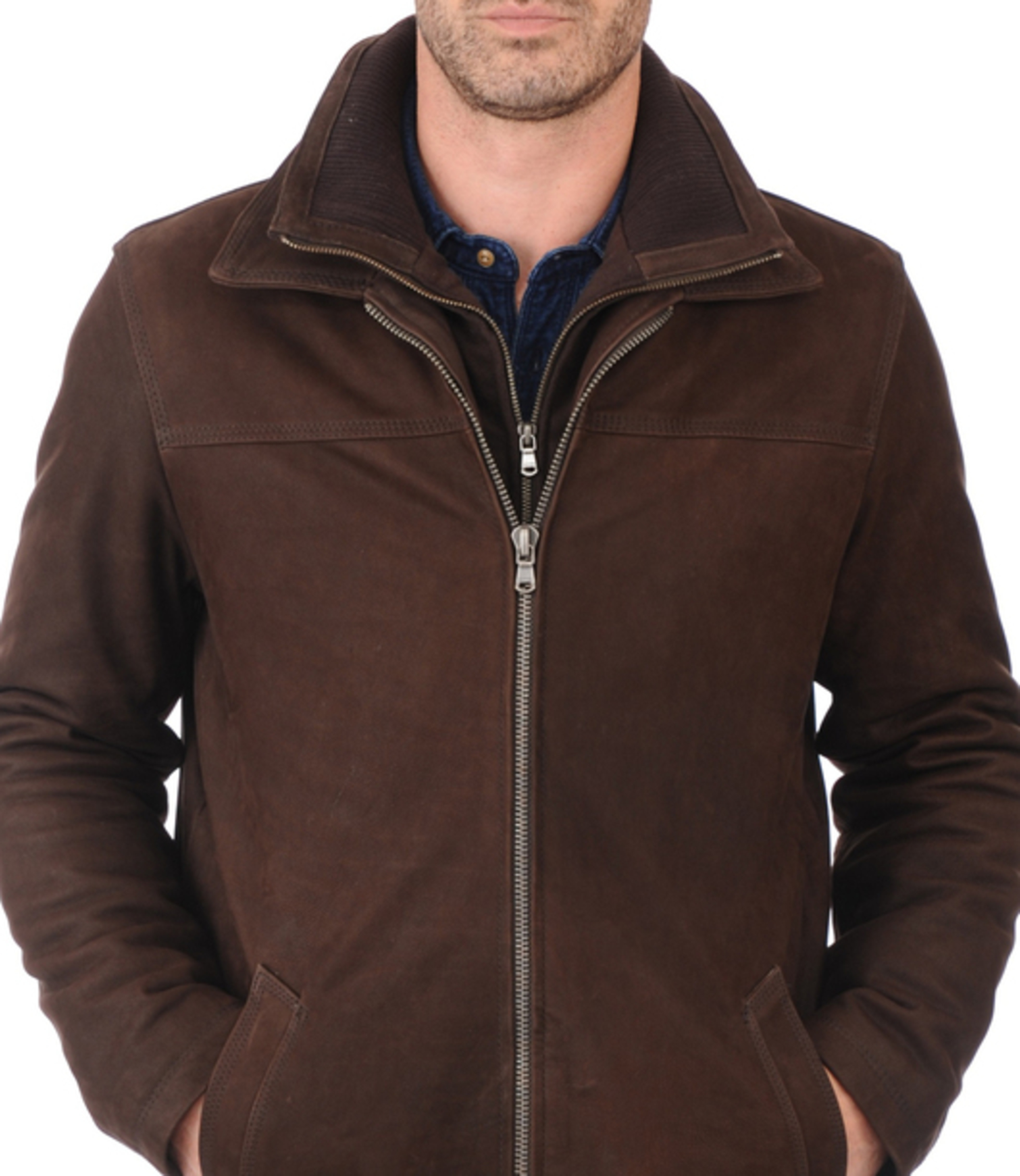 Veste Longue Cuir Nubuck Marron Daytona 73 La Canadienne Veste 34 Cuir Marron