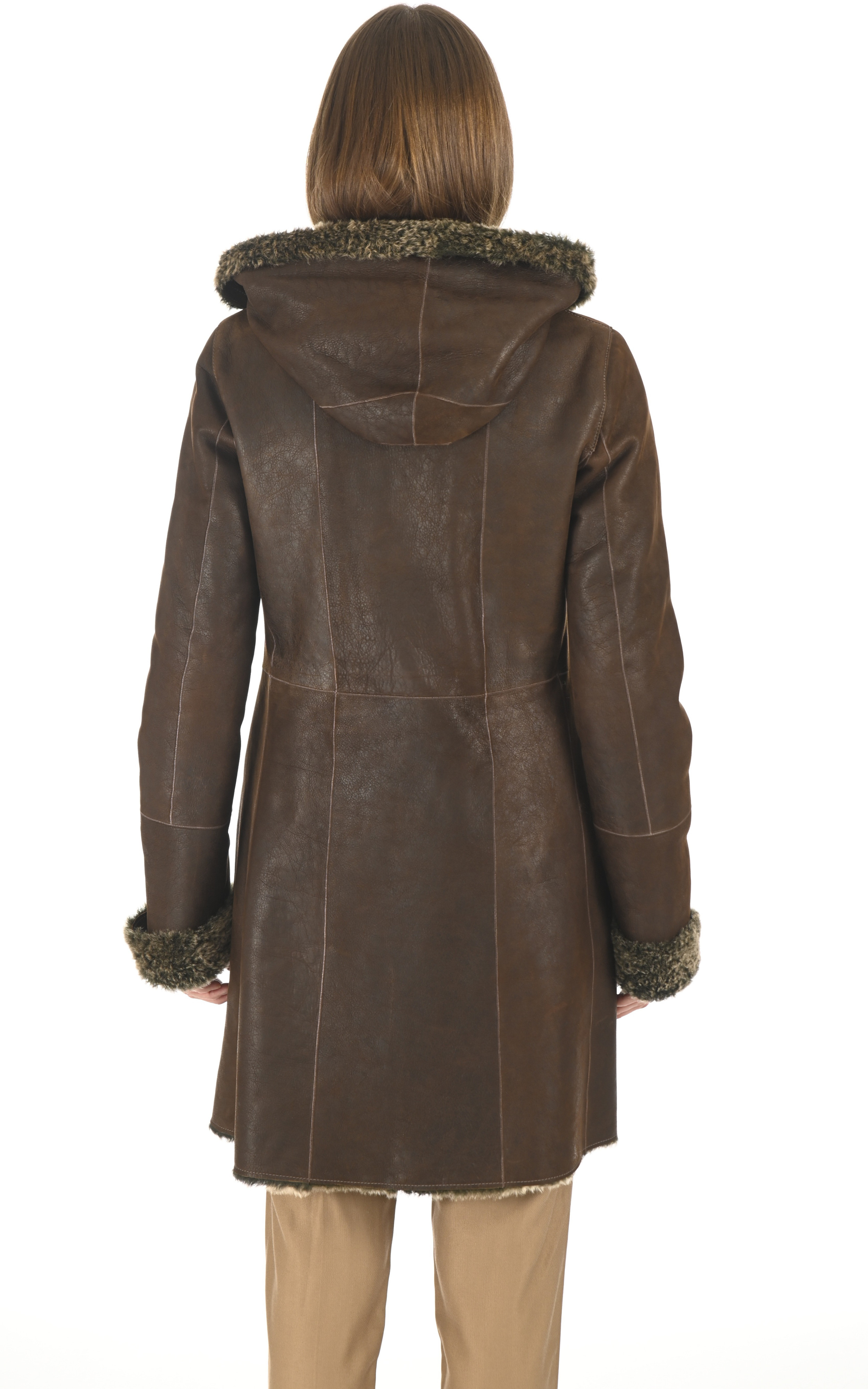 Veste Agneau Merinillo Marron La Canadienne La Canadienne Manteaux