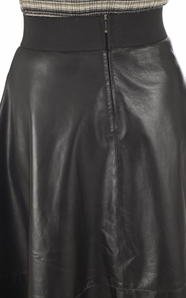 Jupe Longue Agneau Noir La Canadienne La Canadienne Robes Jupes